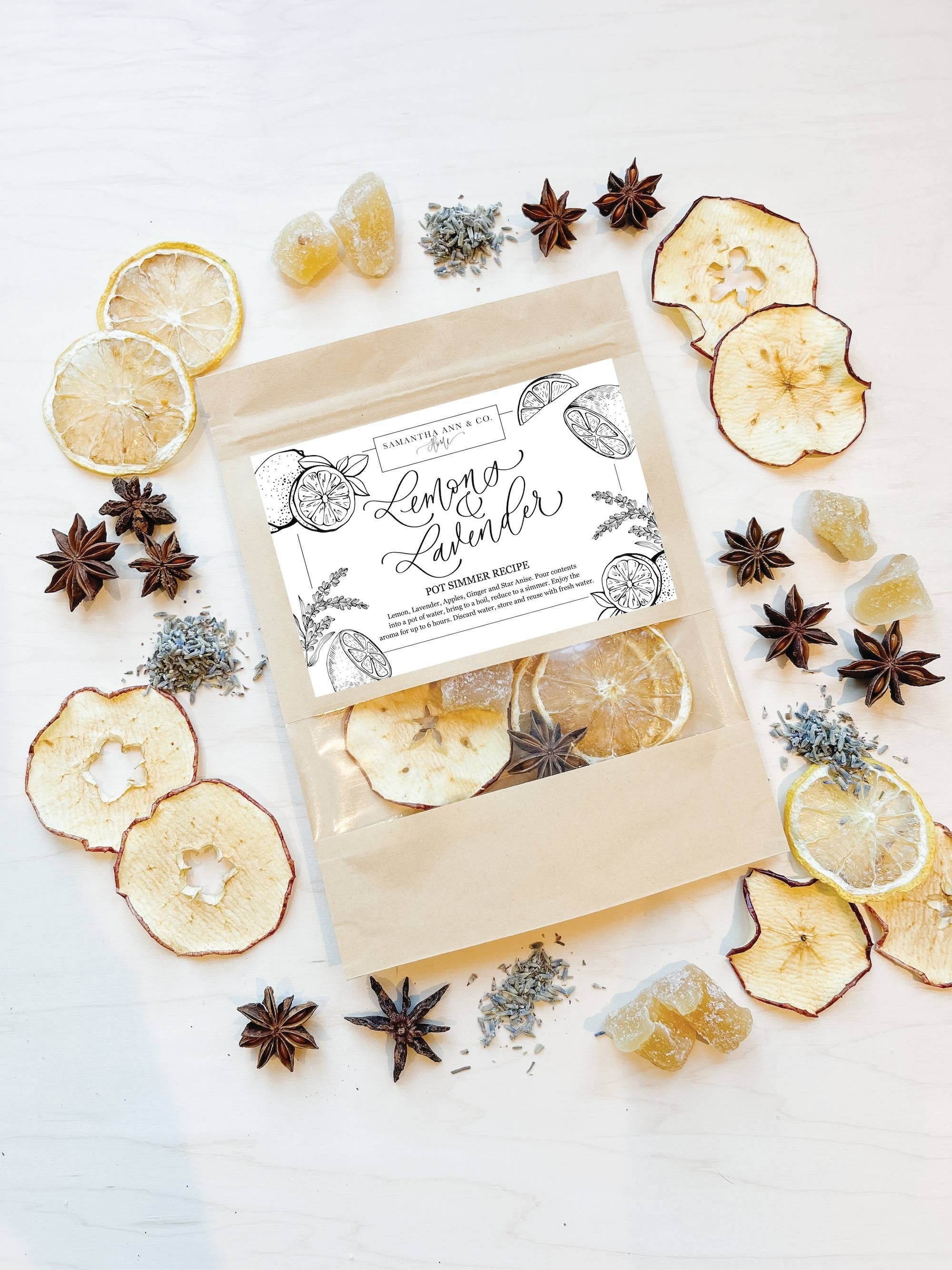Lemons and Lavender Pot Simmer Pack, Stovetop Potpourri | Farm Charm