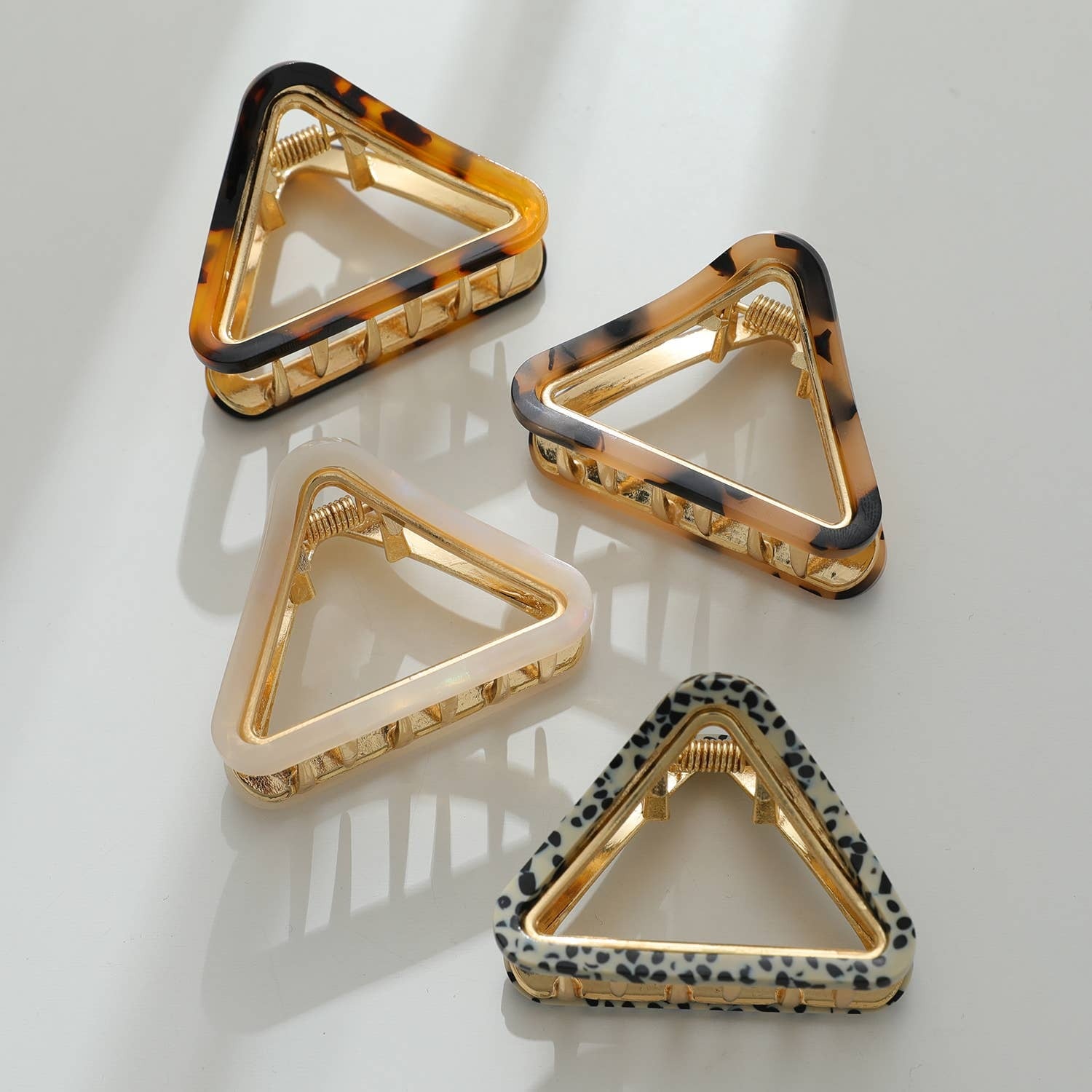 Amelie | Small Classic Triangle Metal Claw Clip: Assorted | Farm Charm